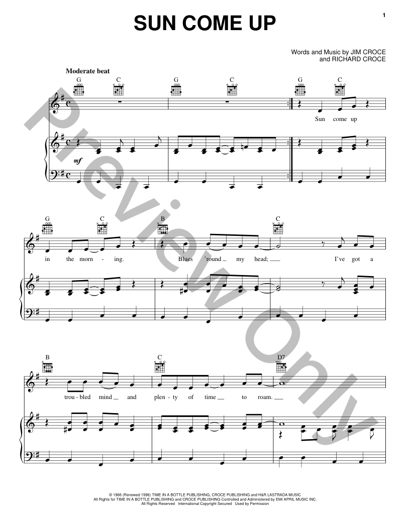 Sun Come up | J.W. Pepper