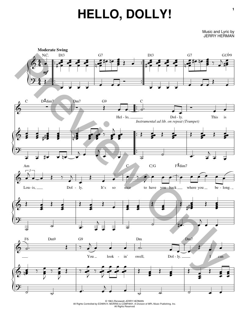 Hello Dolly | J.W. Pepper