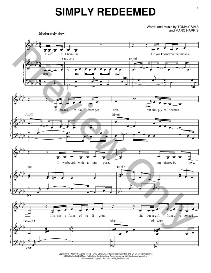 Simply Redeemed | J.W. Pepper