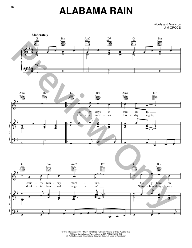 Alabama Rain | J.W. Pepper