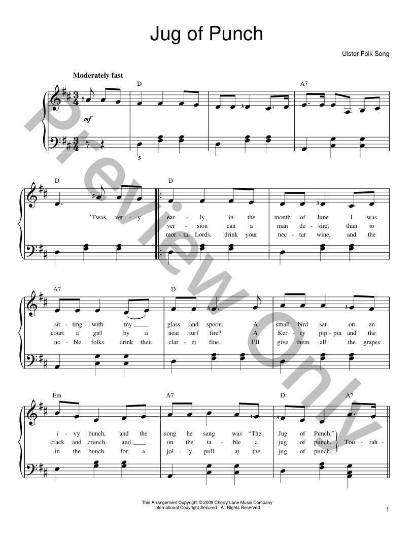 Jug of Punch | J.W. Pepper