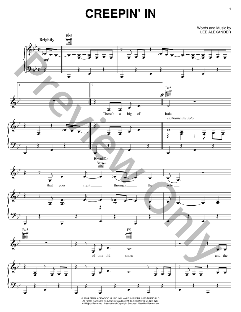 Creeping in | J.W. Pepper