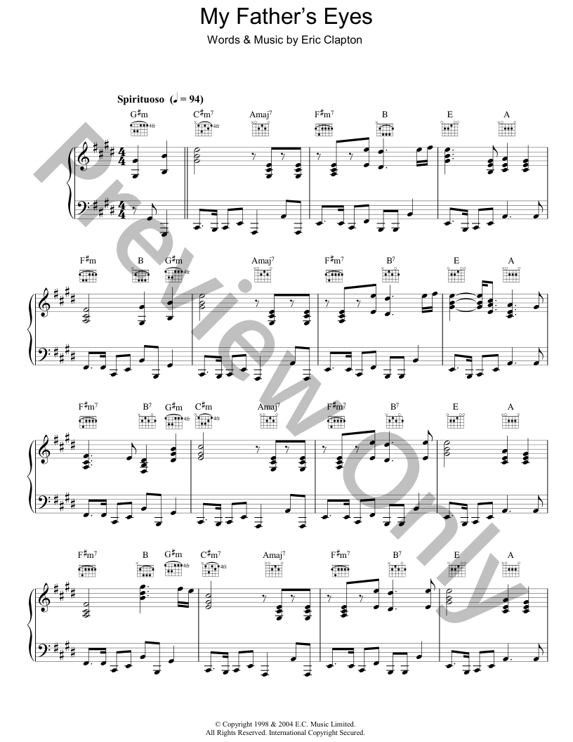 My Fathers Eyes | J.W. Pepper