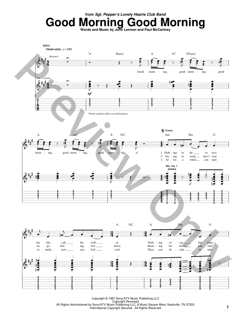 Good Morning Good Morning | J.W. Pepper