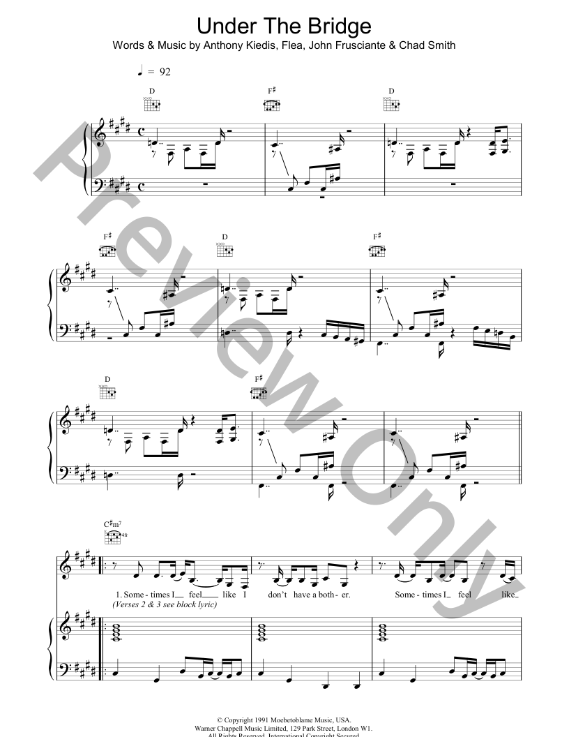 Under the Bridge | J.W. Pepper