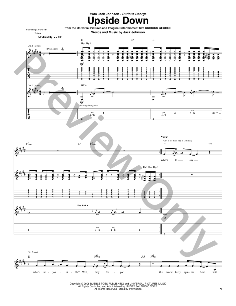 Upside down | J.W. Pepper