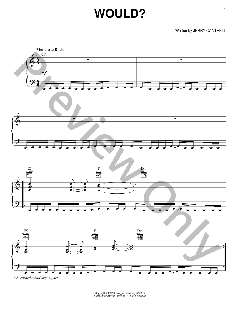 Would P/V/G Sheet Music | J.W. Pepper