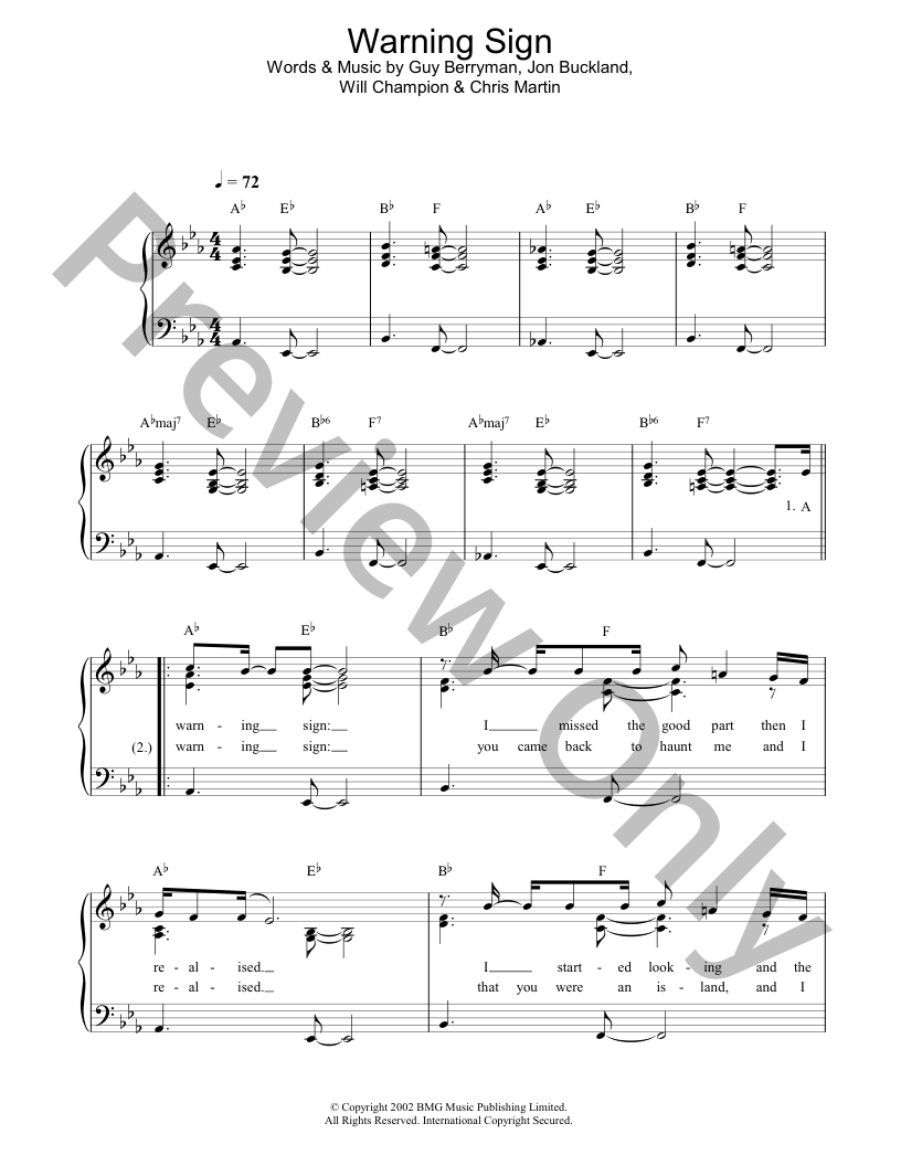 Warning Sign | J.W. Pepper