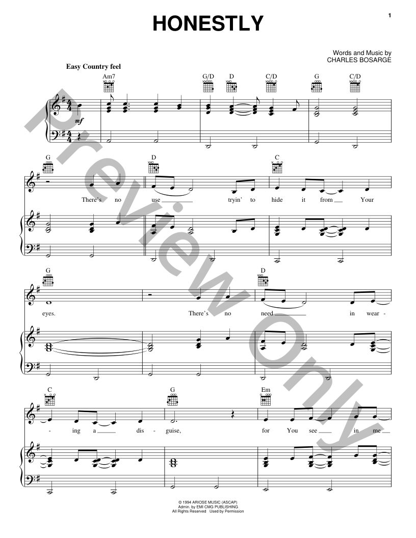 Honestly | J.W. Pepper