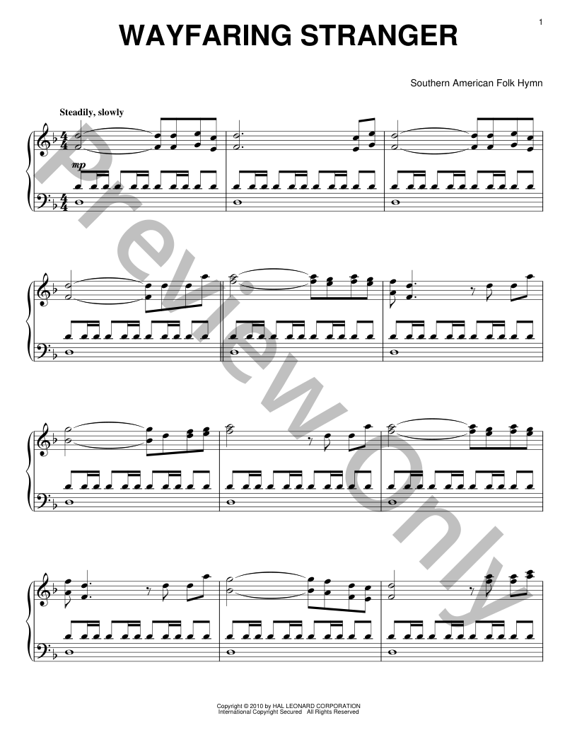 Wayfaring Stranger | J.W. Pepper