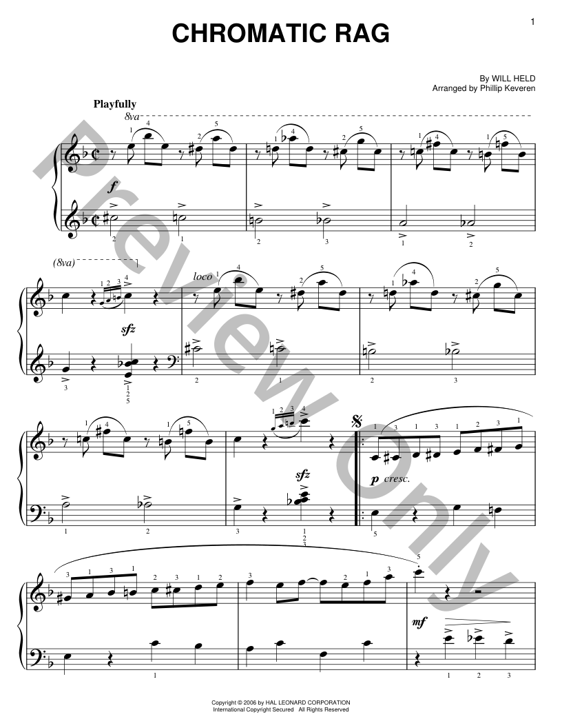 Chromatic Rag | J.W. Pepper