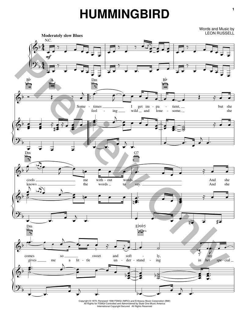 Hummingbird | J.W. Pepper