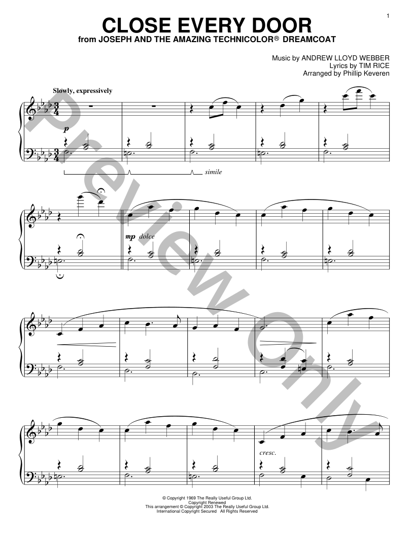 Close Every Door | J.W. Pepper