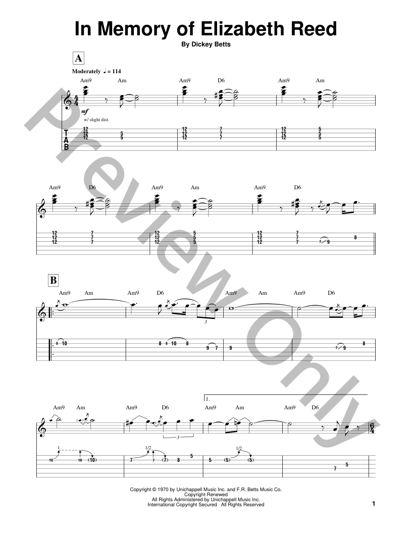 In Memory of Elizabeth Reed | J.W. Pepper