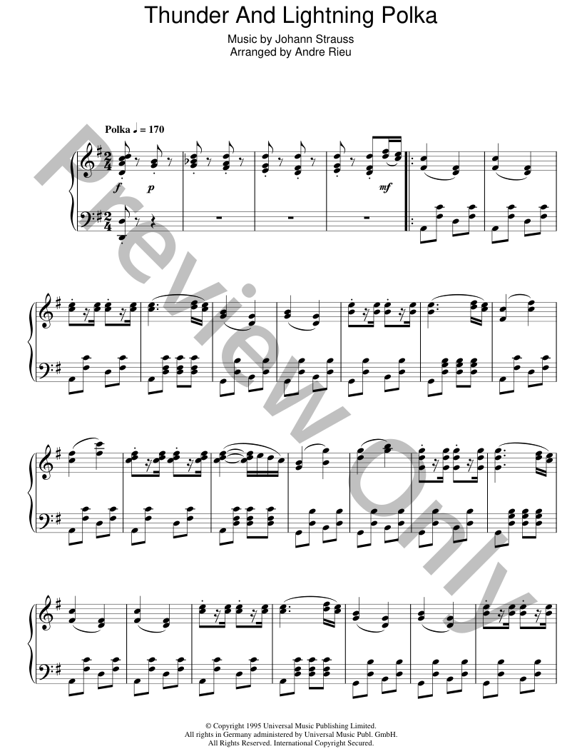 Thunder and Lightning Polka | J.W. Pepper