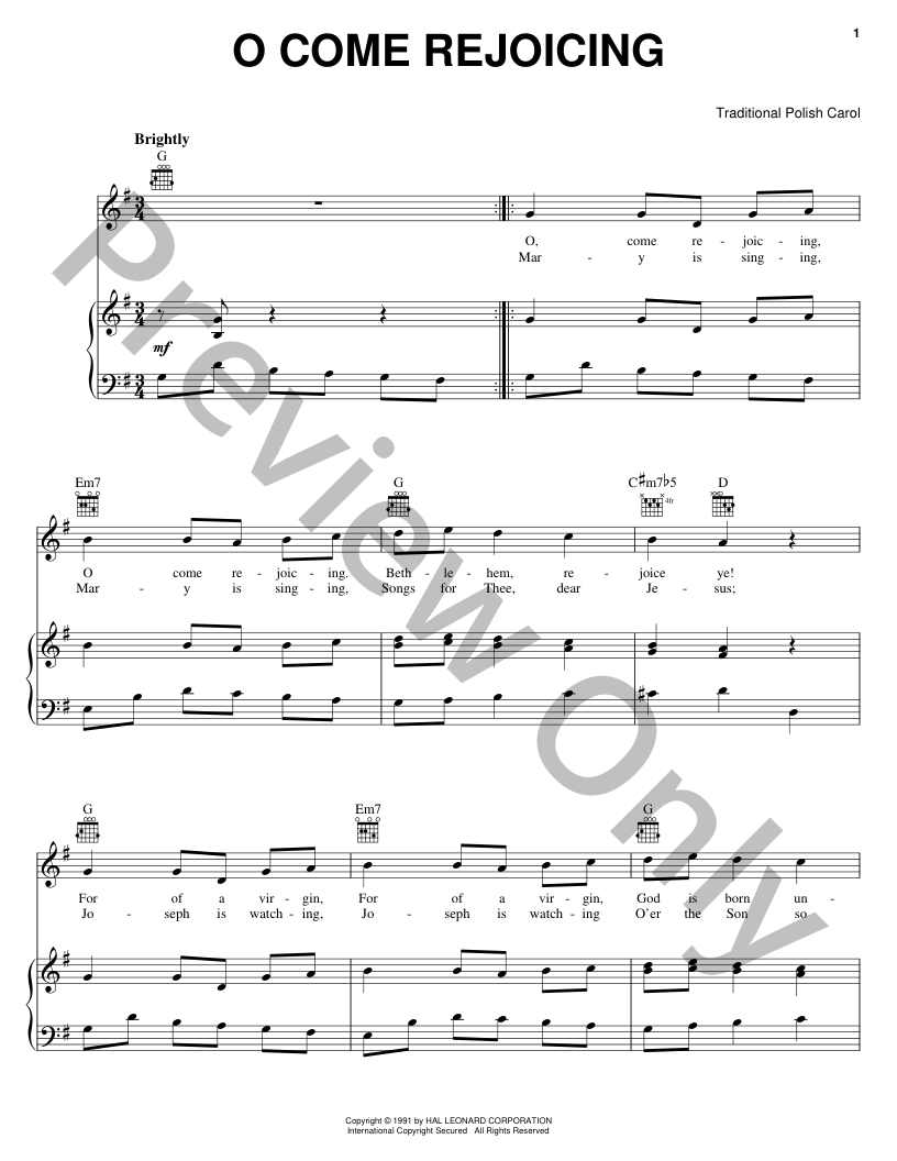 O Come Rejoicing | J.W. Pepper