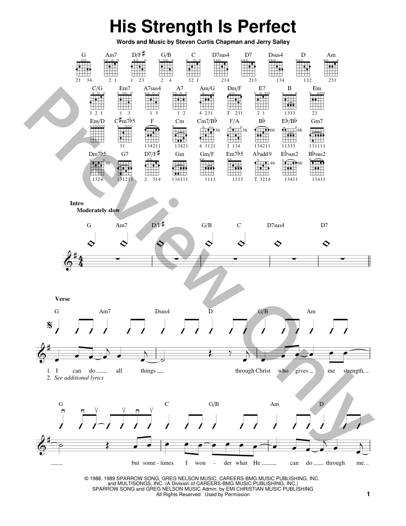 His Strength Is Perfect | J.W. Pepper