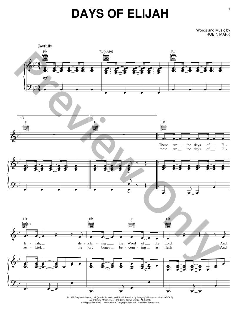 Days of Elijah | J.W. Pepper