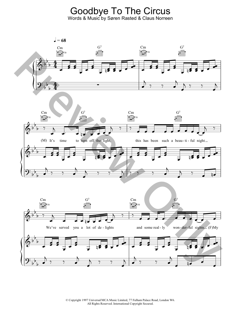 Goodbye to the Circus | J.W. Pepper