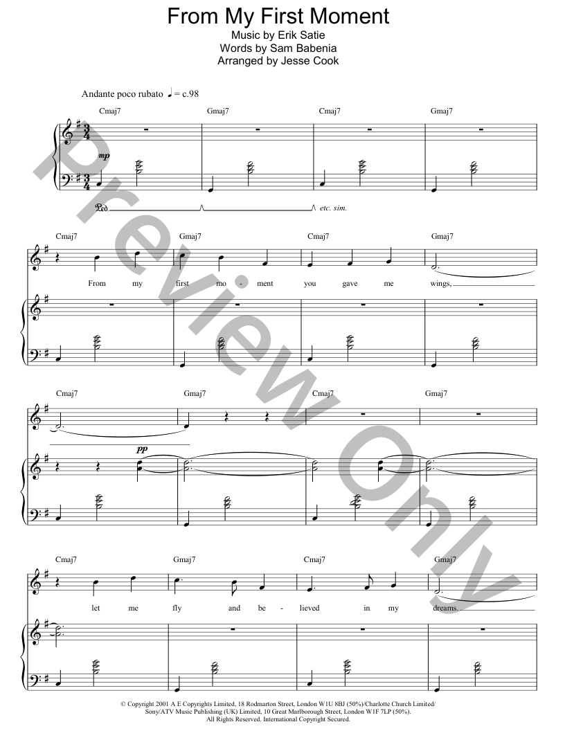 From My First Moment | J.W. Pepper