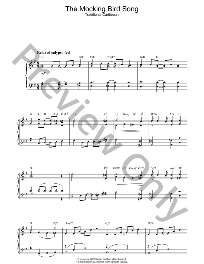 The Mocking Bird Song | J.W. Pepper