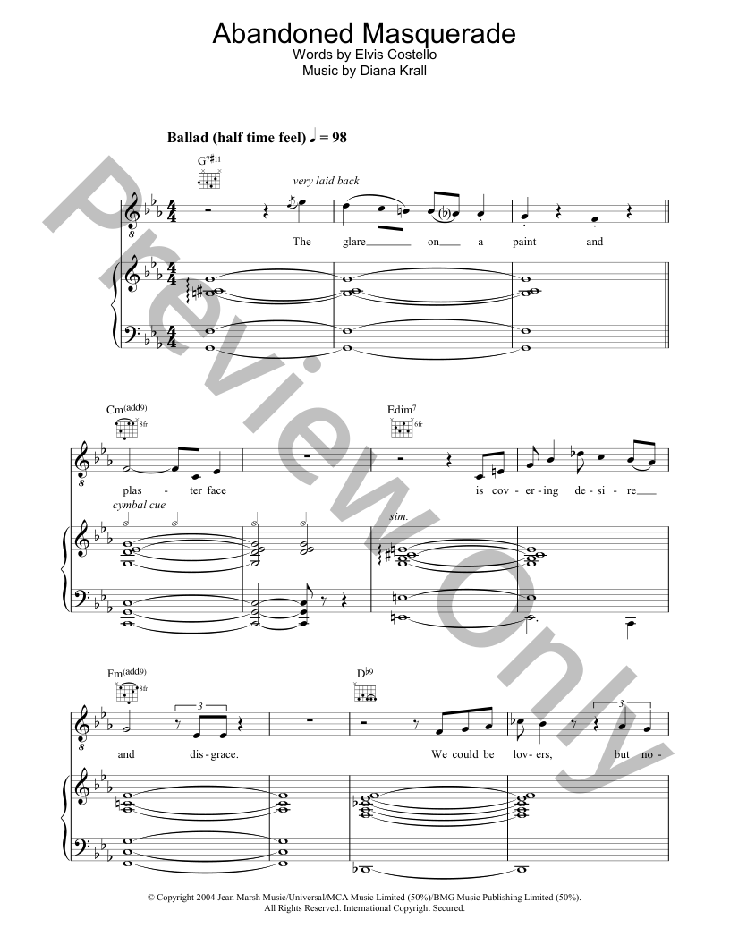 Abandoned Masquerade | J.W. Pepper