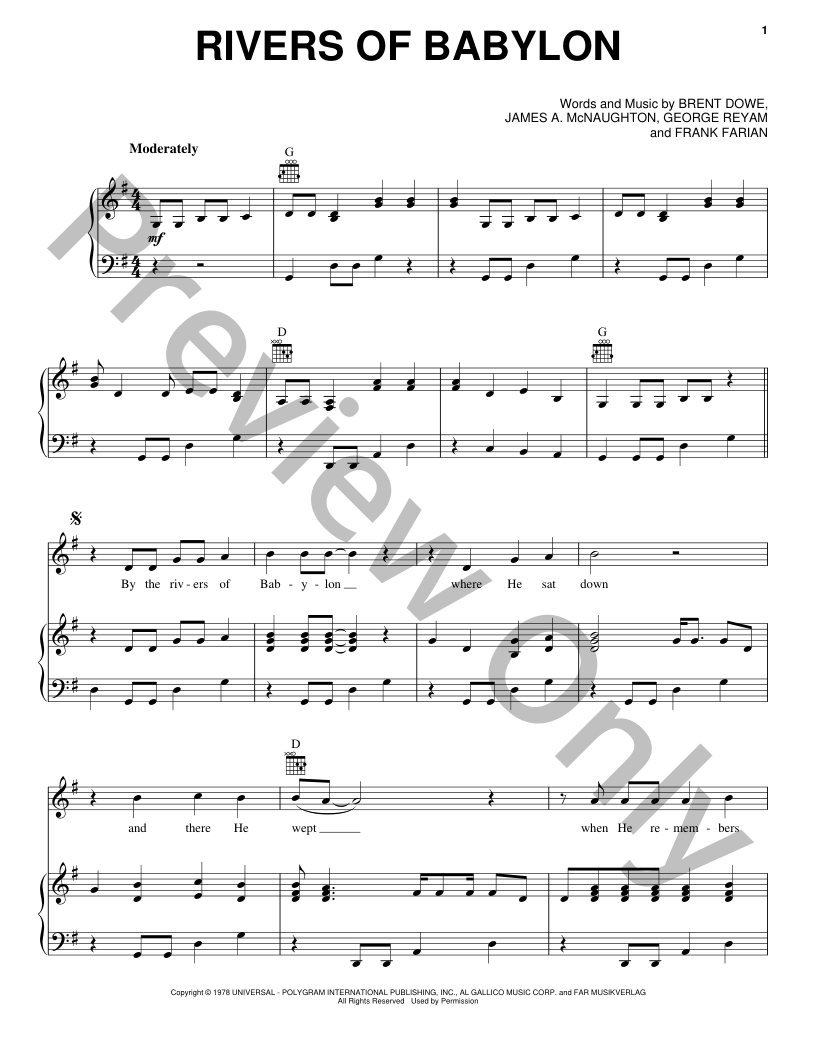 Rivers of Babylon | J.W. Pepper