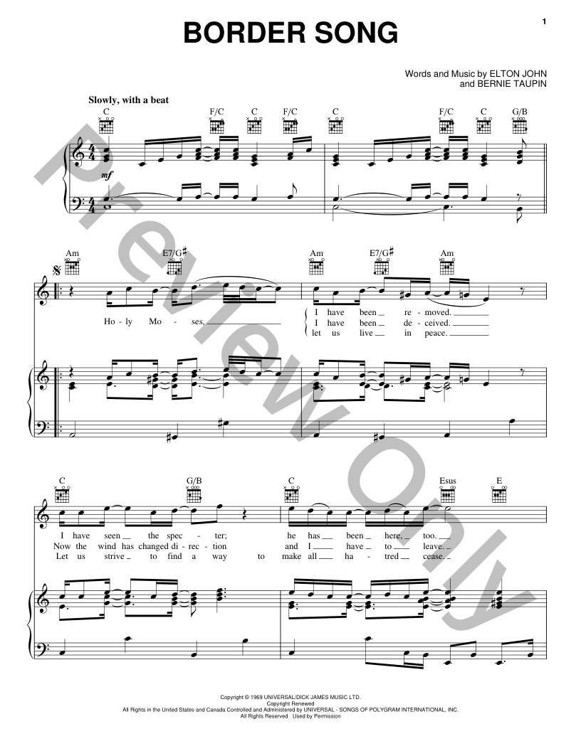 Border Song | J.W. Pepper