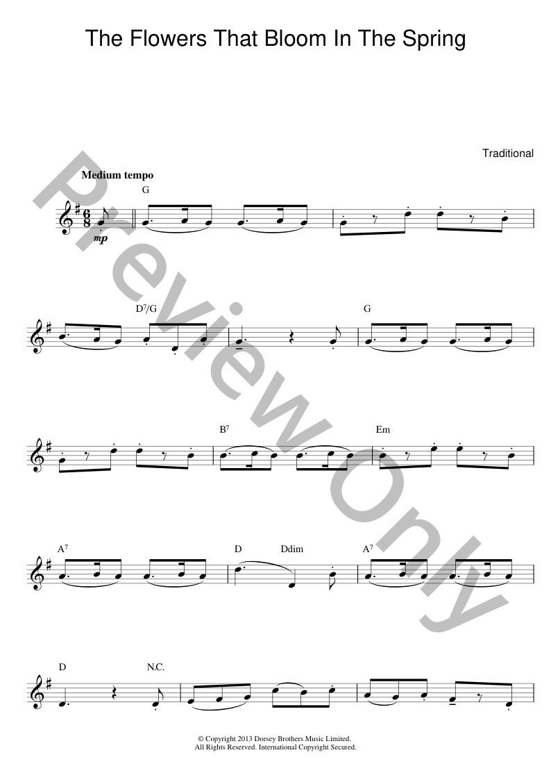 The Flowers that Bloom in the Spring | J.W. Pepper