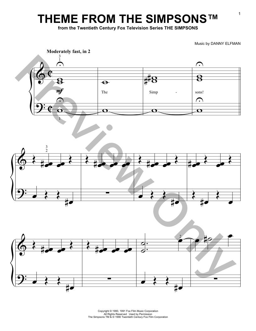 Theme from the Simpsons | J.W. Pepper