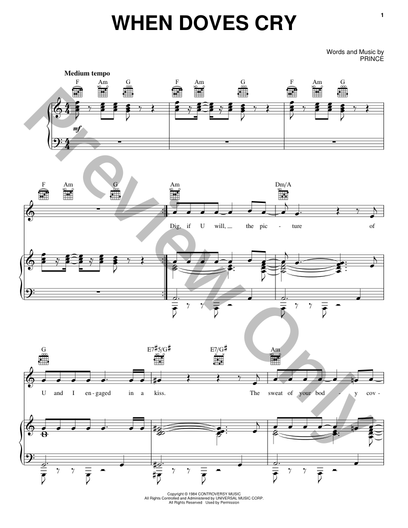 When Doves Cry | J.W. Pepper