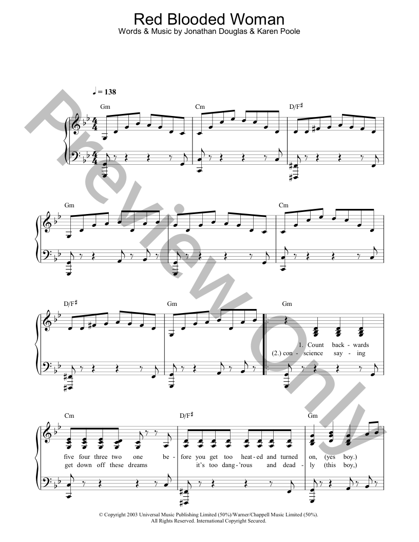 Red Blooded Woman | J.W. Pepper