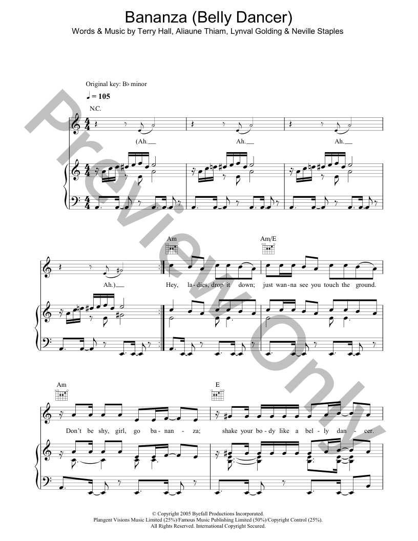 Bananza (Belly Dancer) | J.W. Pepper