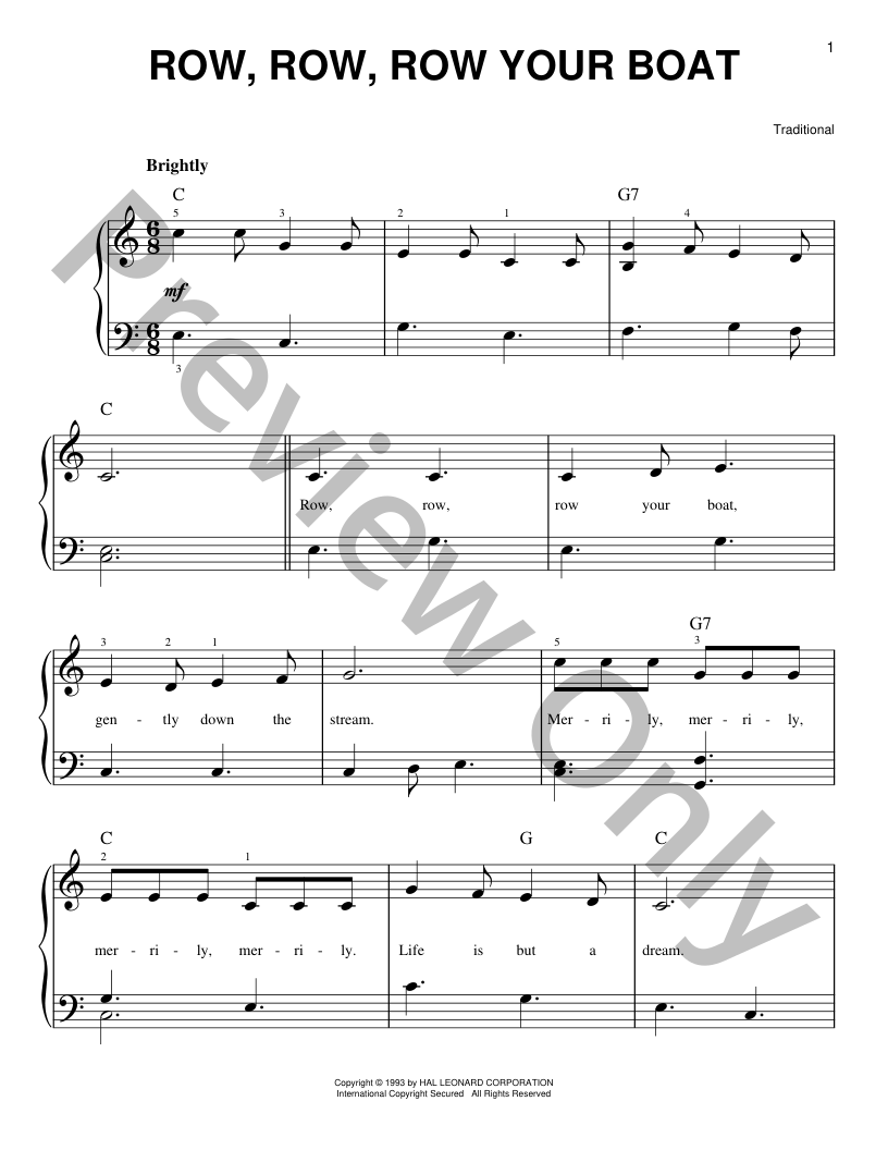 Row, Row, Row Your Boat | J.W. Pepper