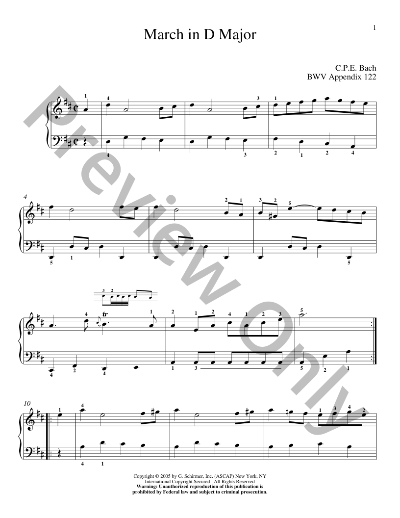 March in D Major | J.W. Pepper