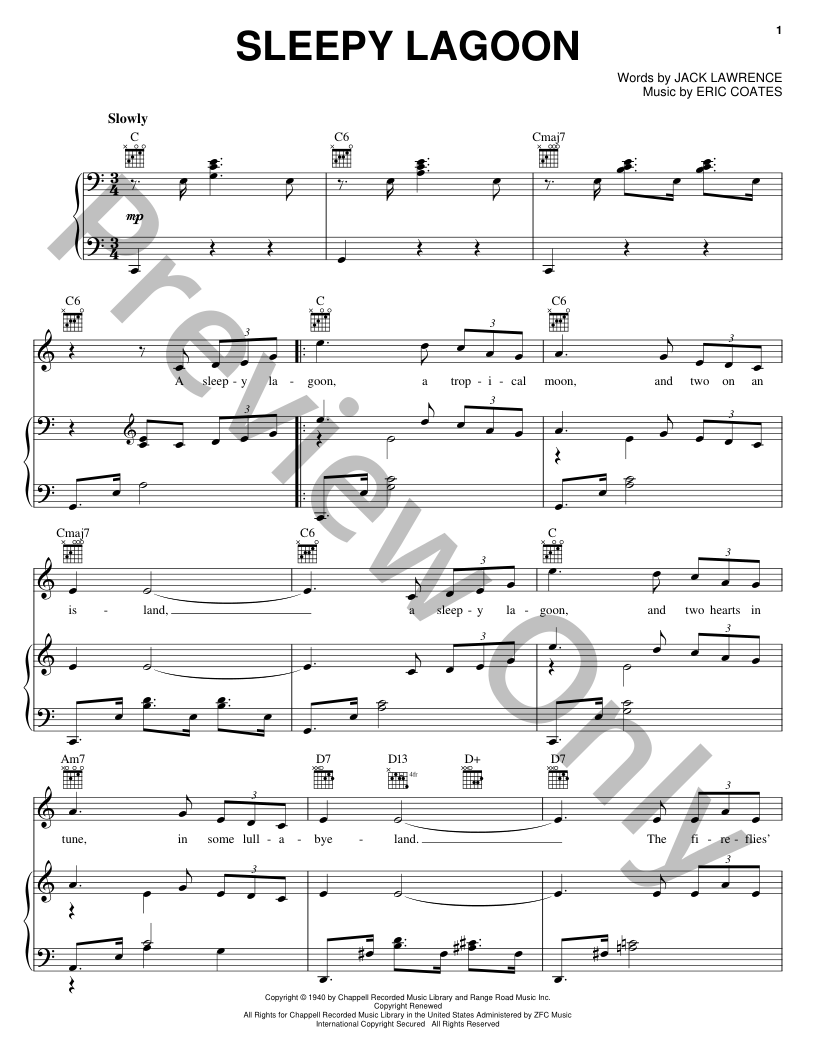 Sleepy Lagoon | J.W. Pepper