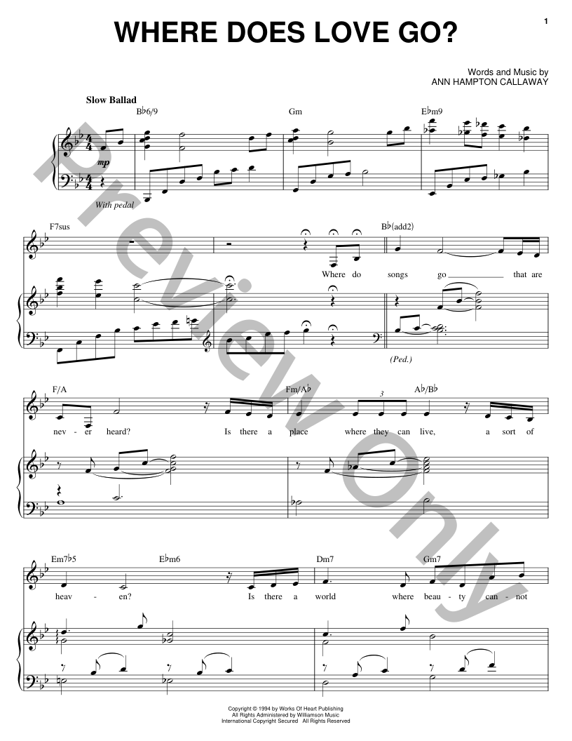 Where Does Love Go? | J.W. Pepper