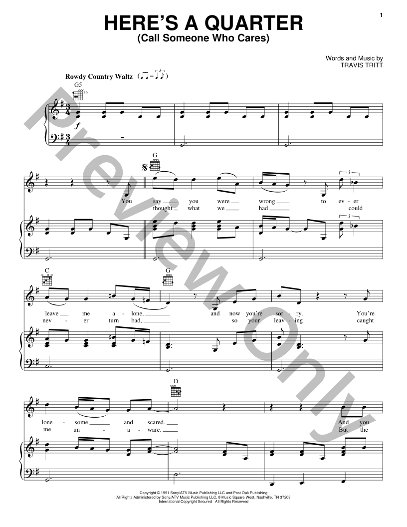 Here's a Quarter (Call Someone Who Cares) | J.W. Pepper