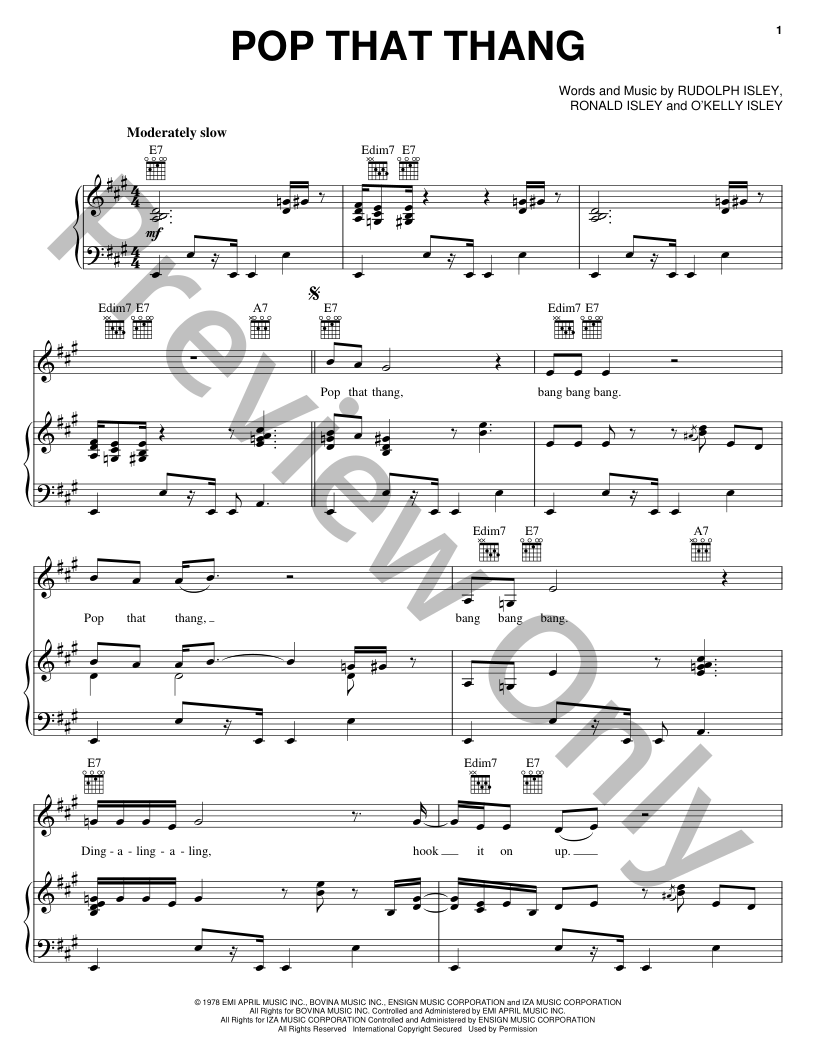 Pop that Thang | J.W. Pepper