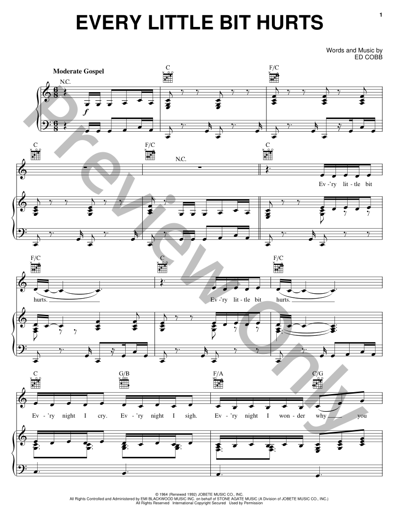 Every Little Bit Hurts | J.W. Pepper