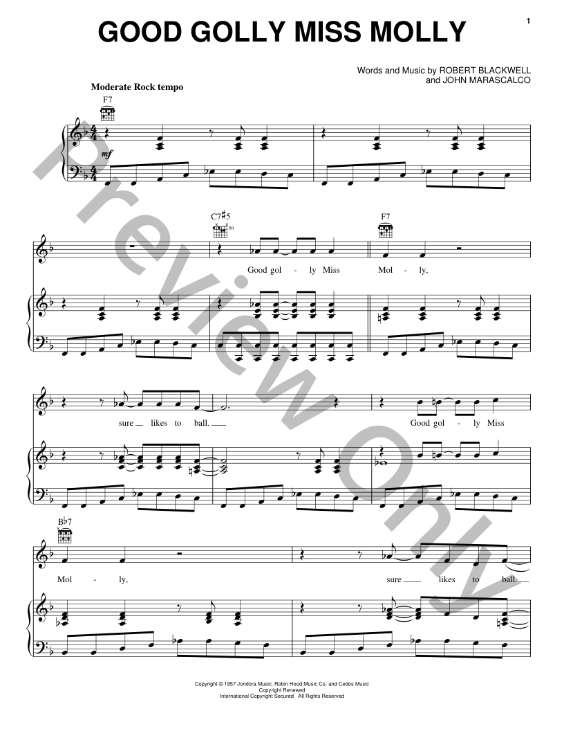 Good Golly Miss Molly | J.W. Pepper