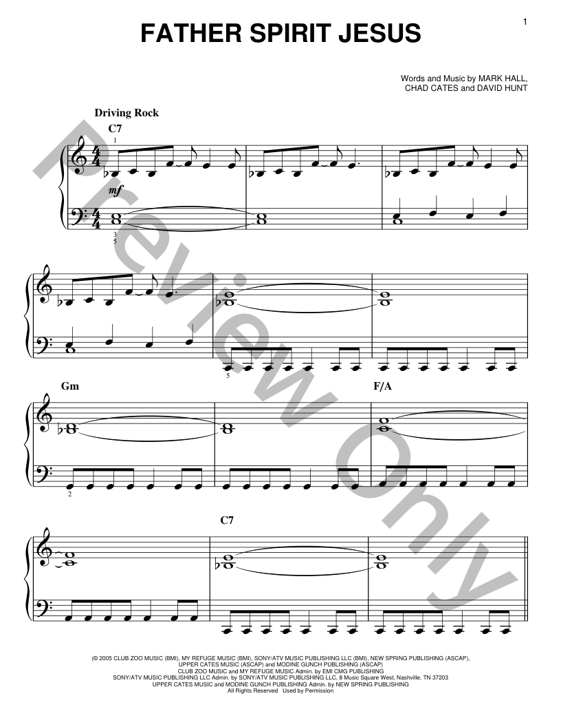 Father Spirit Jesus | J.W. Pepper