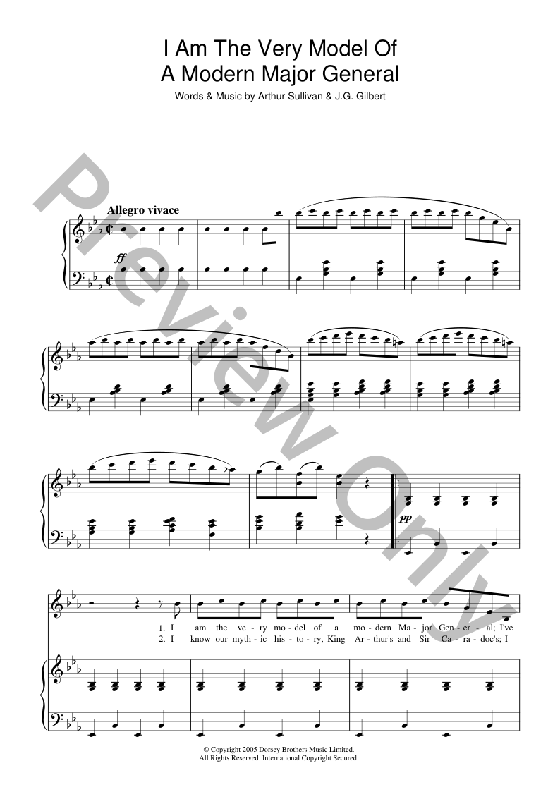 I Am the Very Model of a Modern Major General | J.W. Pepper