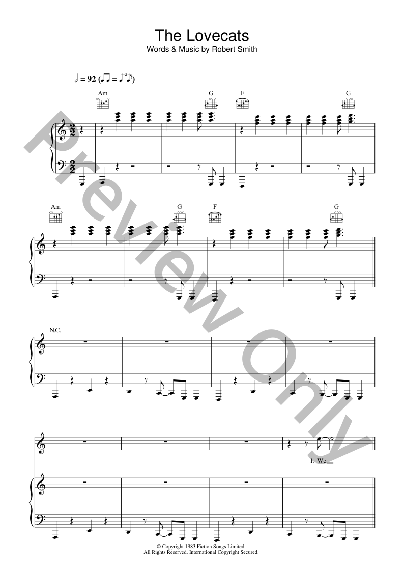 The Lovecats | J.W. Pepper