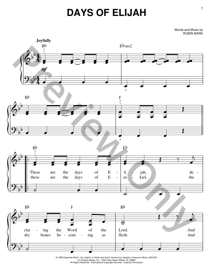 Days of Elijah | J.W. Pepper