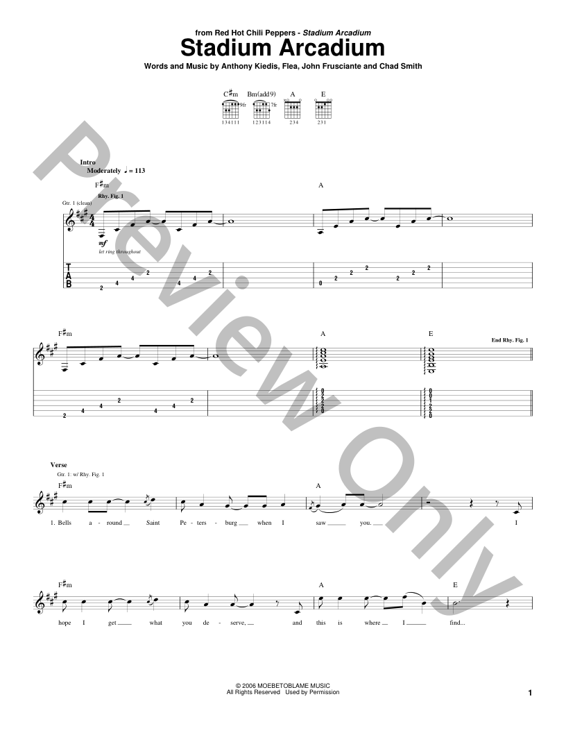 Stadium Arcadium | J.W. Pepper