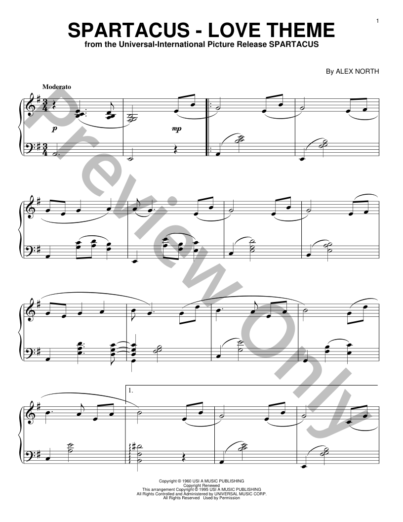 Spartacus Love Theme | J.W. Pepper