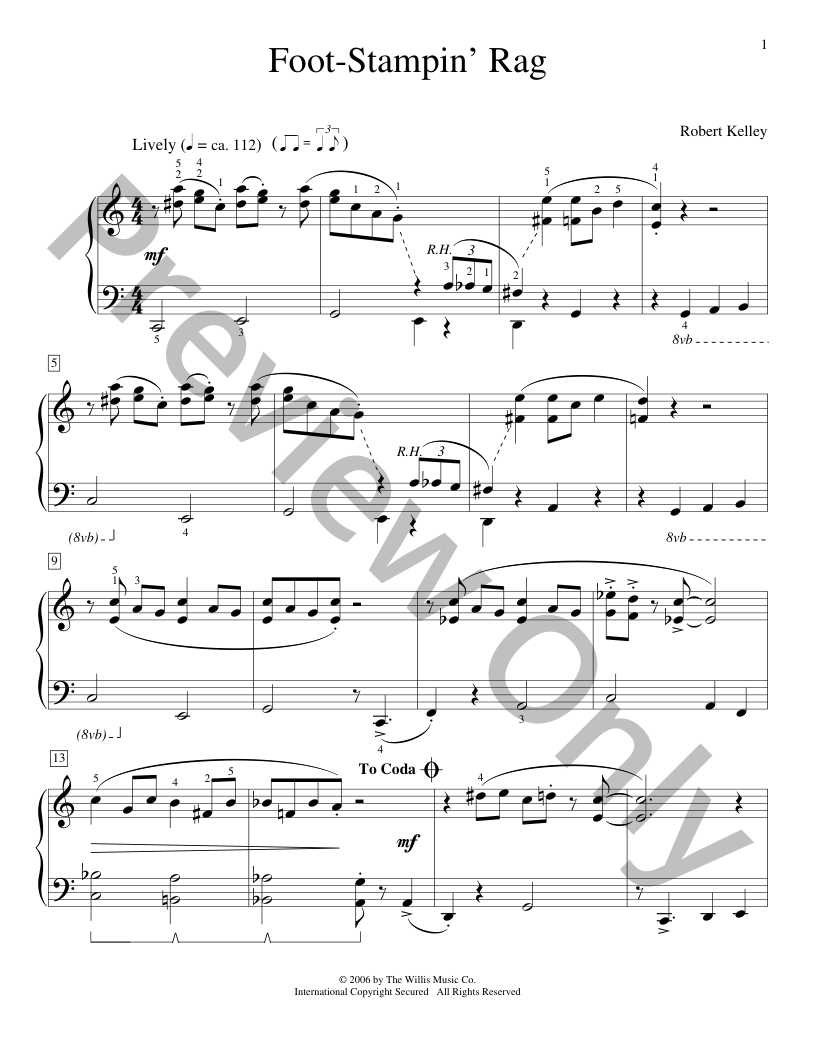 Foot Stamping Rag | J.W. Pepper