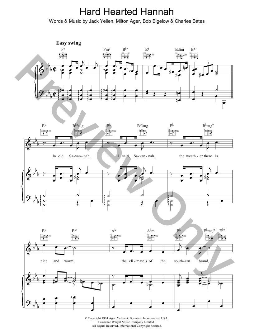 Hard Hearted Hannah | J.W. Pepper