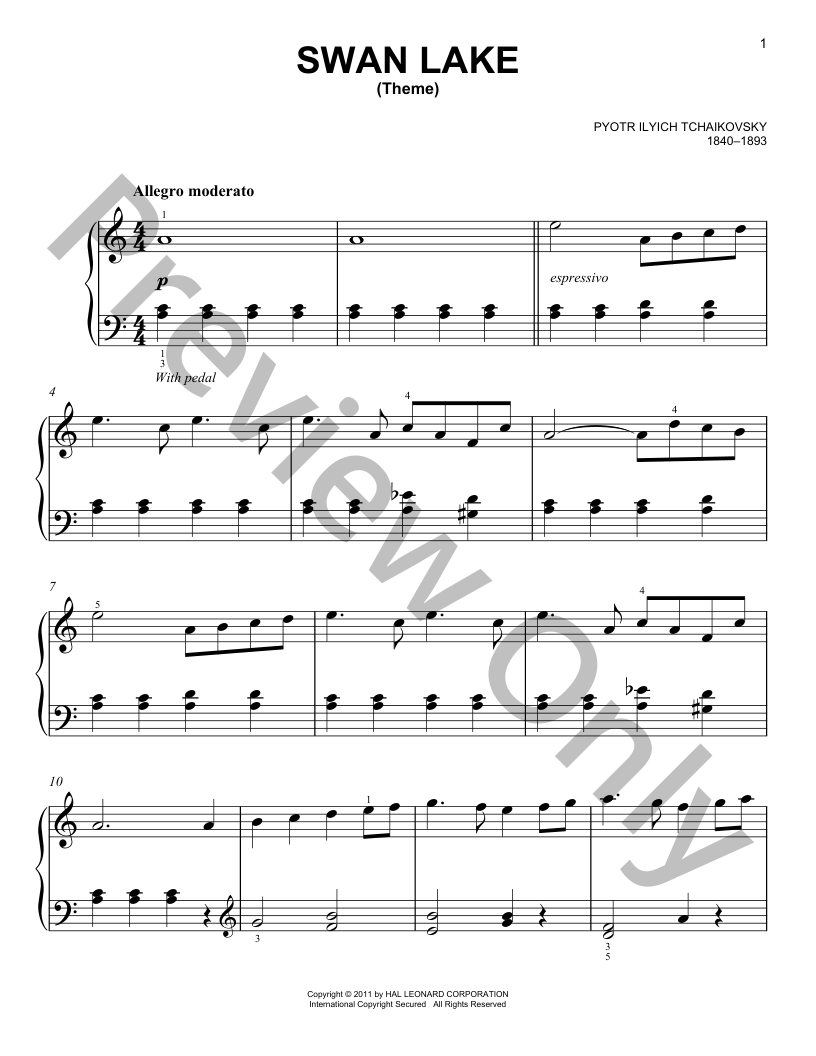 Theme from Swan Lake | J.W. Pepper